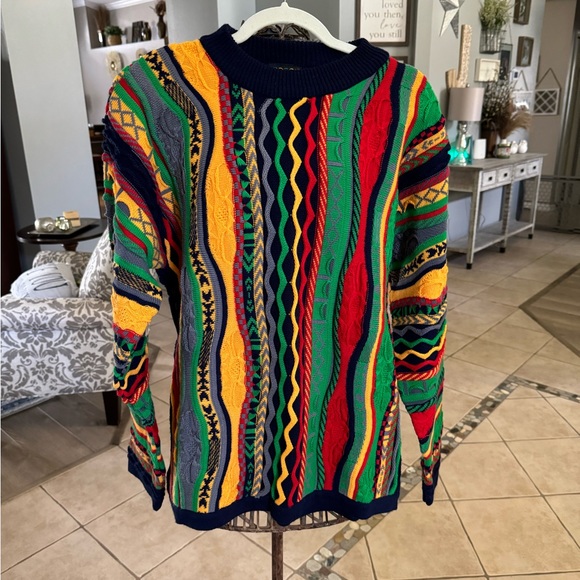 COOGI | Sweaters | Vintage Coogi Knitted Jumper 3d Abstract 9s Sweater ...
